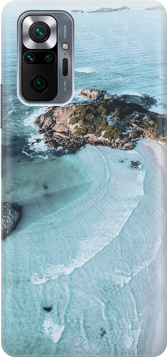 Силиконовый чехол Одинокий остров на Xiaomi Redmi Note 10 Pro / Сяоми Редми Ноут 10 Про