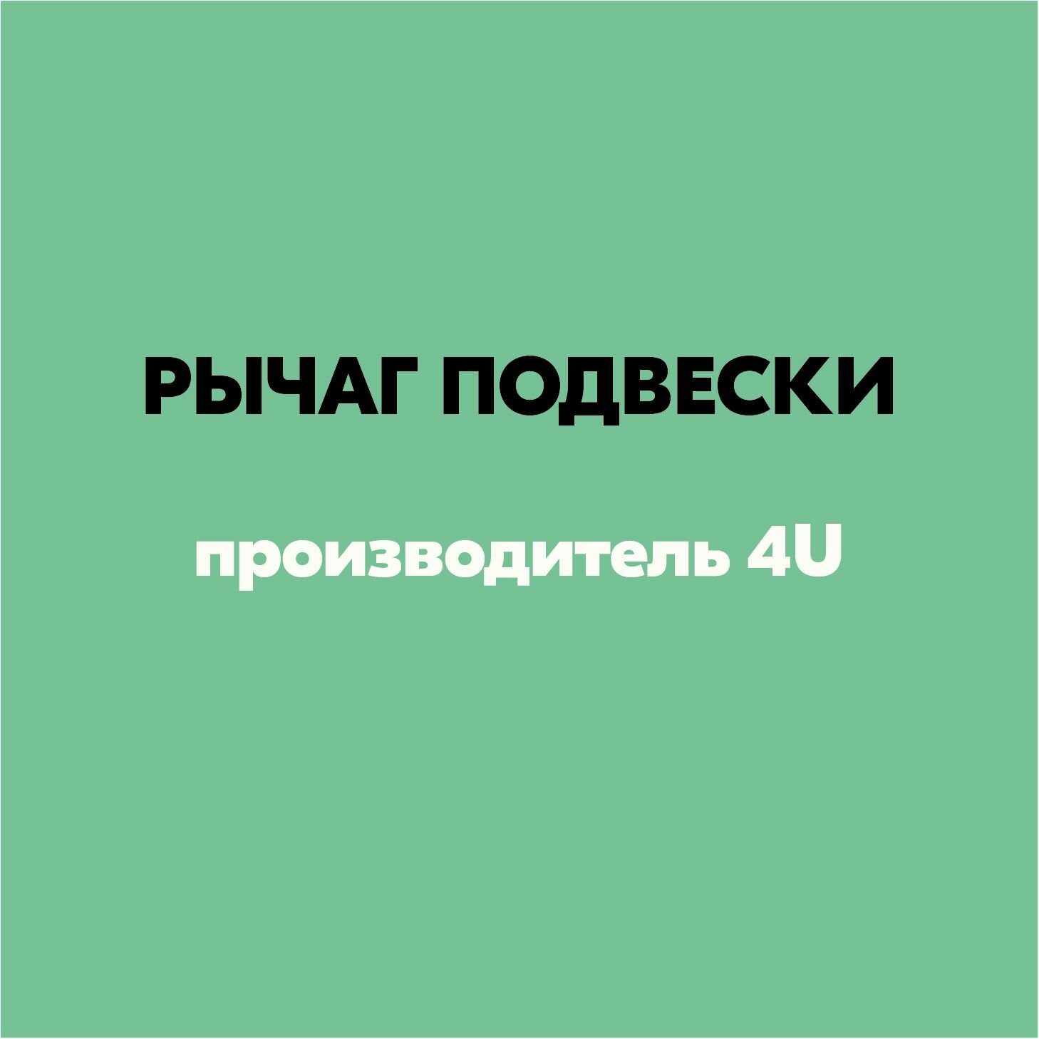 Рычаг повески (артикул BWG49712, производитель 4u)