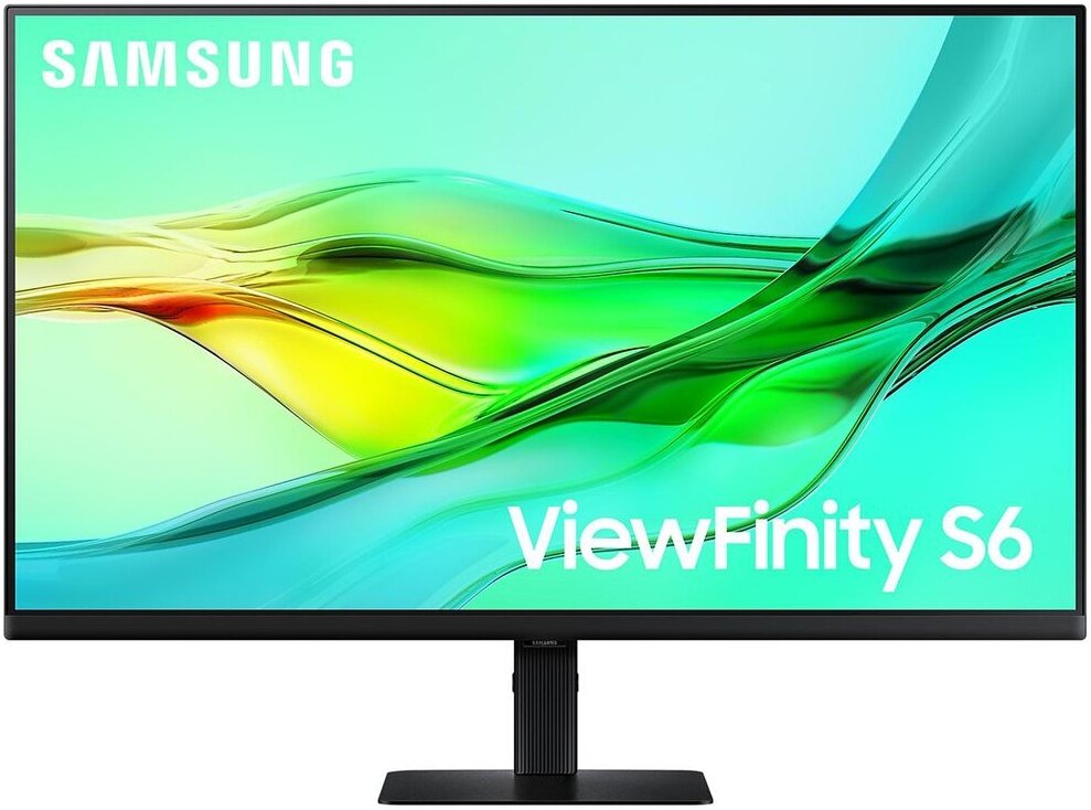 Samsung Монитор 32.0 Samsung ViewFinity S6 S60UD QHD LS32D604UAIXCI 2560x1440, IPS, черный (HDMI, DP, Type-C, USB Hub, LAN)
