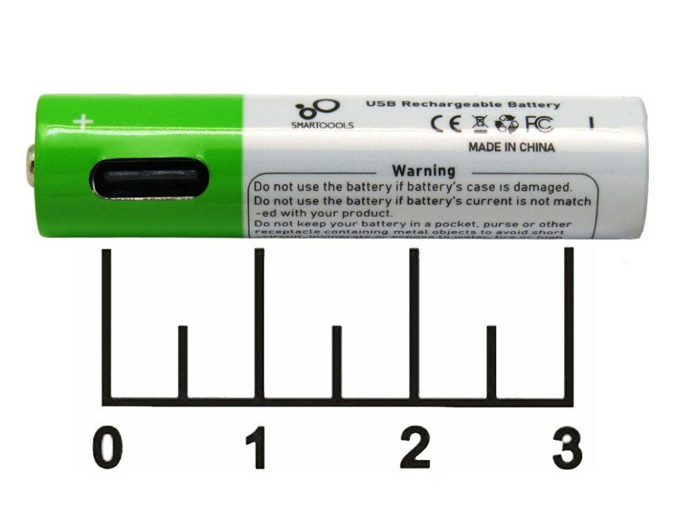 Аккумулятор AAA 1.5V 0.75A + Type C By smartoools (ААА)