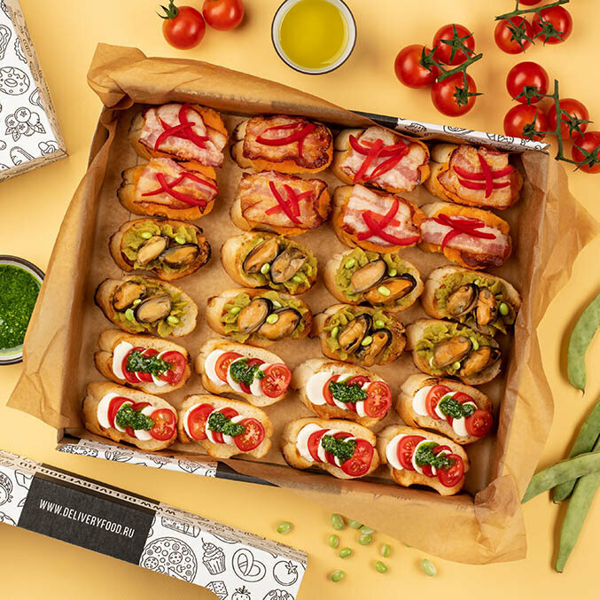 Бокс брускетт премиум #25
