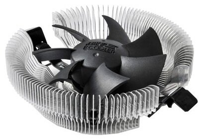 Кулер PCCooler E80 серебристый 75мм алюминий 2200rpm 22db 3-pin 65W