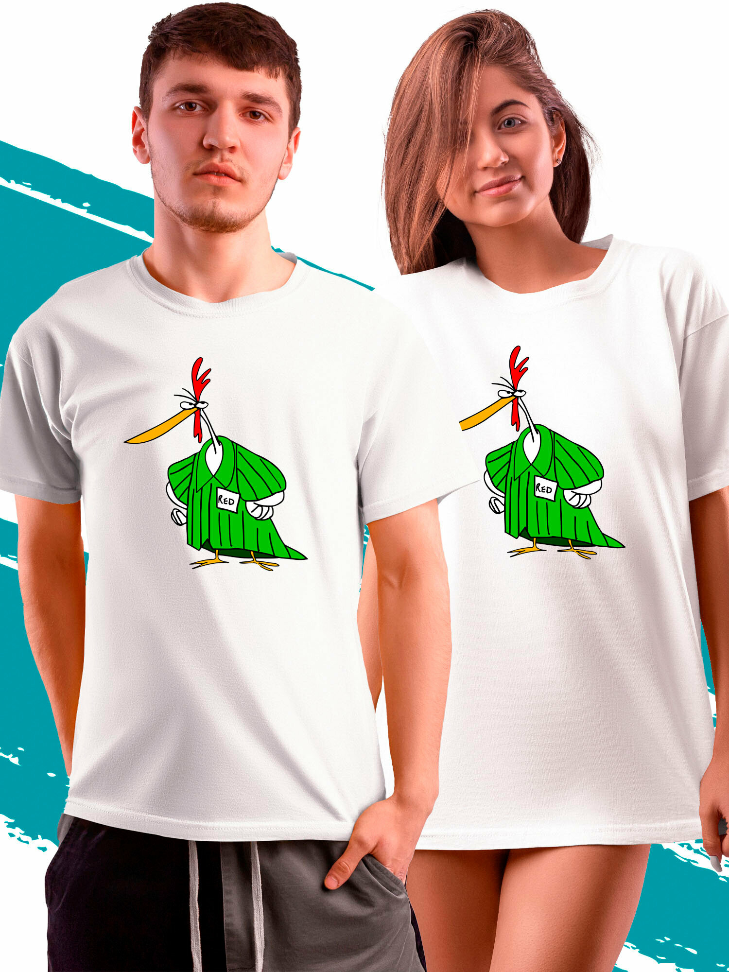 Футболка Корова и петушок Cow and Chicken