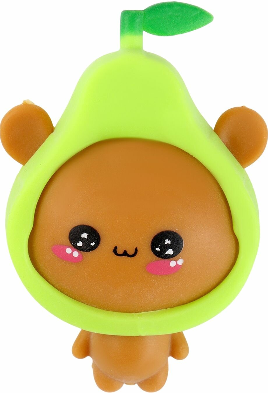 Мялка-сквиши "Зверушки-фруктики", мягкая сжимаемая игрушка-антистресс, давилка для детей, успокаивающая жмякалка в пакете