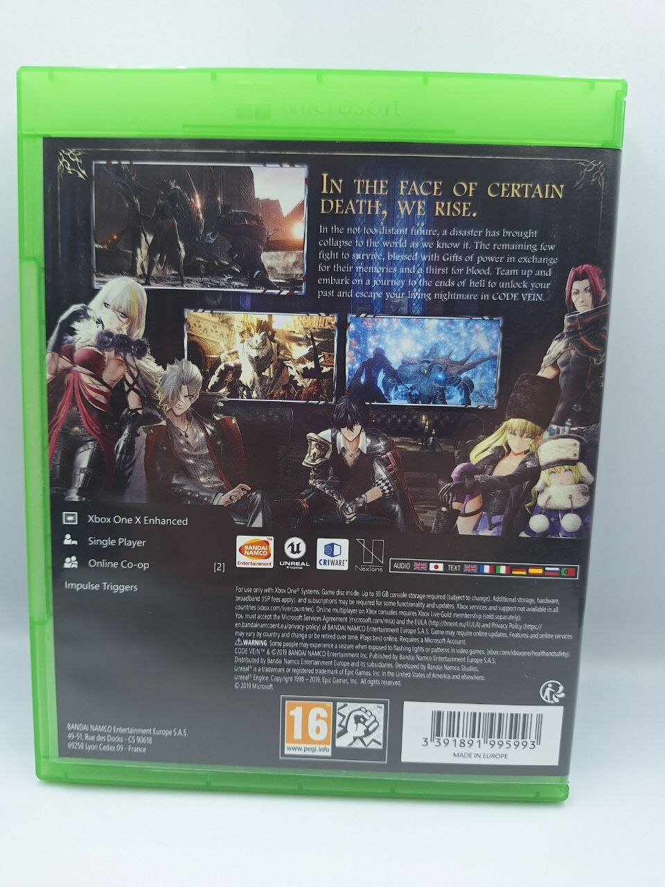 Code Vein XBOX one (англ.) — фото 1