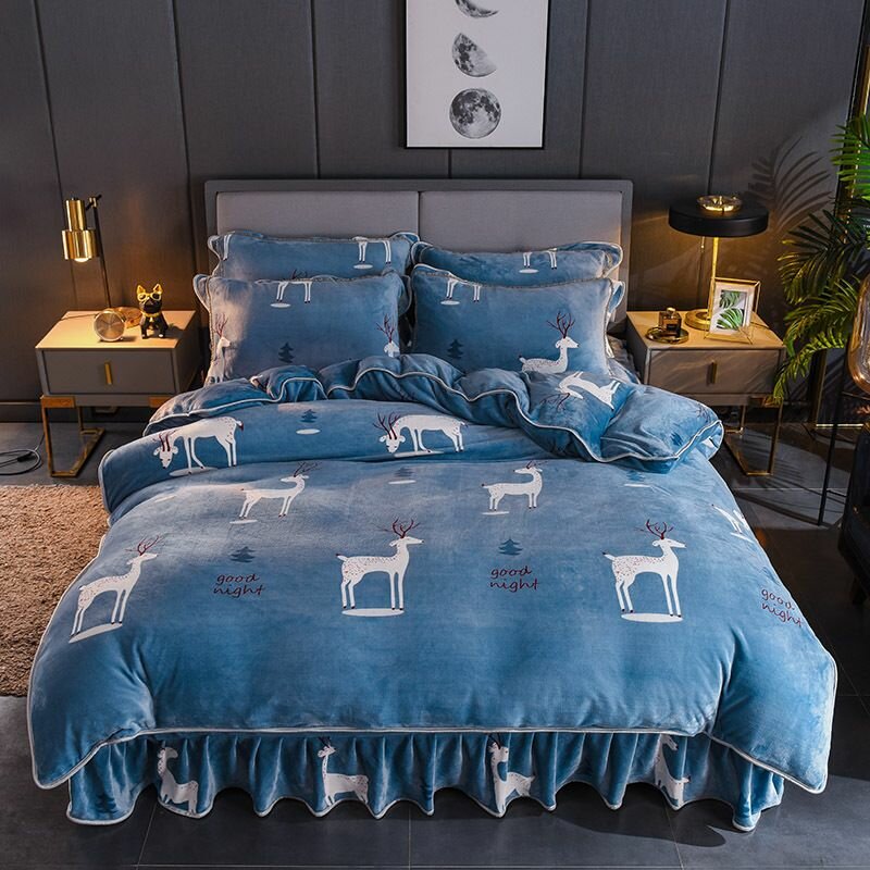 Комплект кровати из четырех предметов 2-х спальное 200х230 см, зимнее-BF