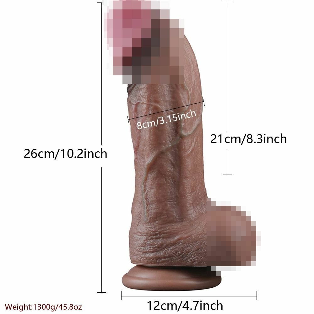 Фаллоимитатор Дилдо для женщин Rocket Raccoon женщин товар 18+, интимная игрушка для взрослых, на присоске из силикона, фаллос и резиновый член , длина 26 см