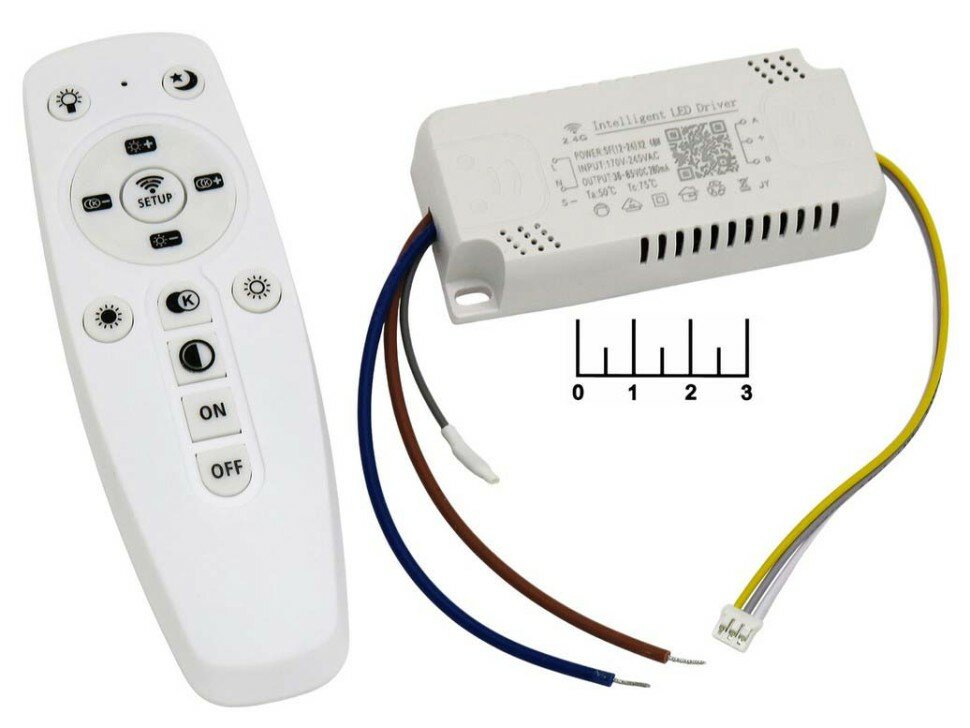 Драйвер светодиода 280mA/36-85VDC 170-245VAC (12-24)*2 + ПДУ (3pin)