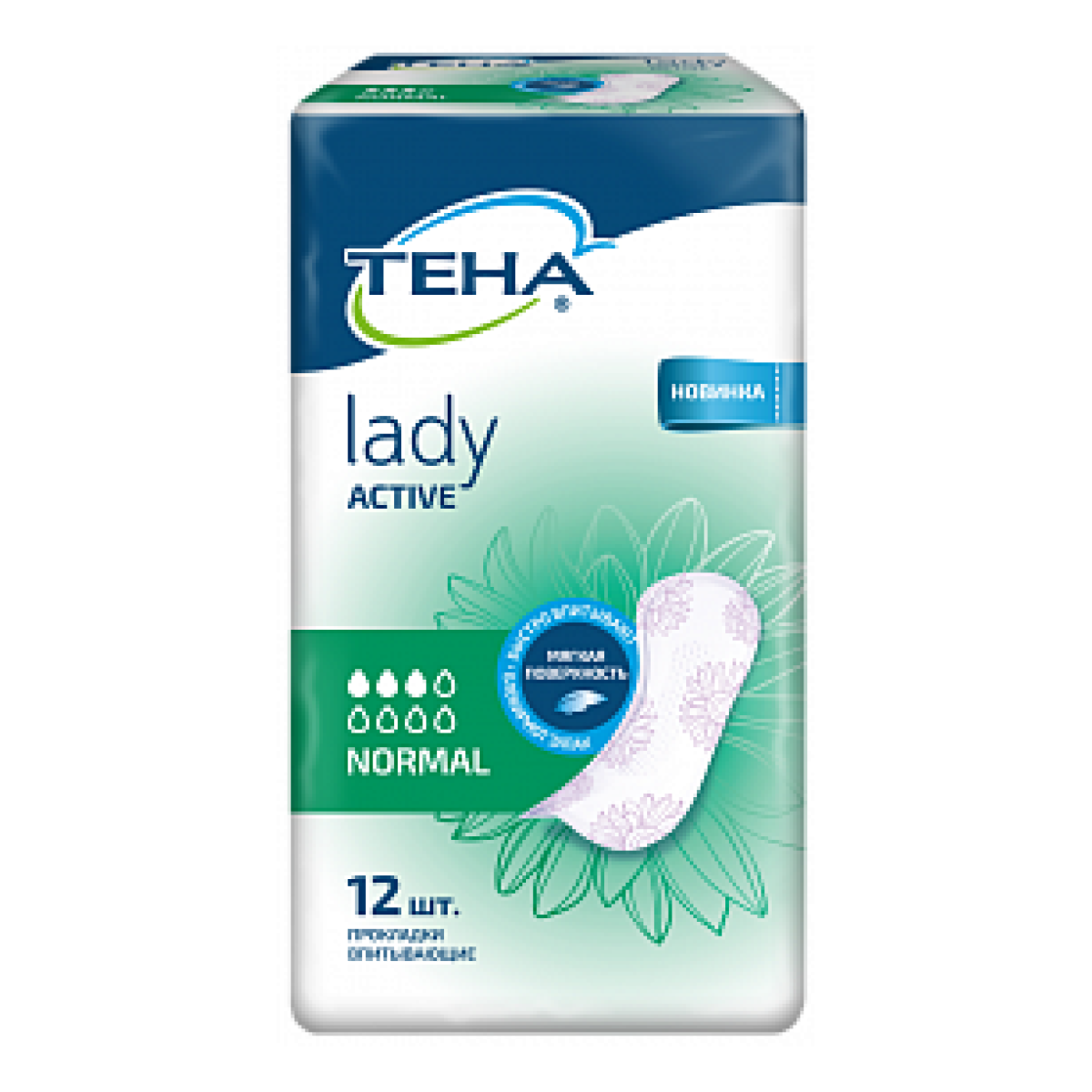 Тена Lady прокладки Active Normal, 12 шт.