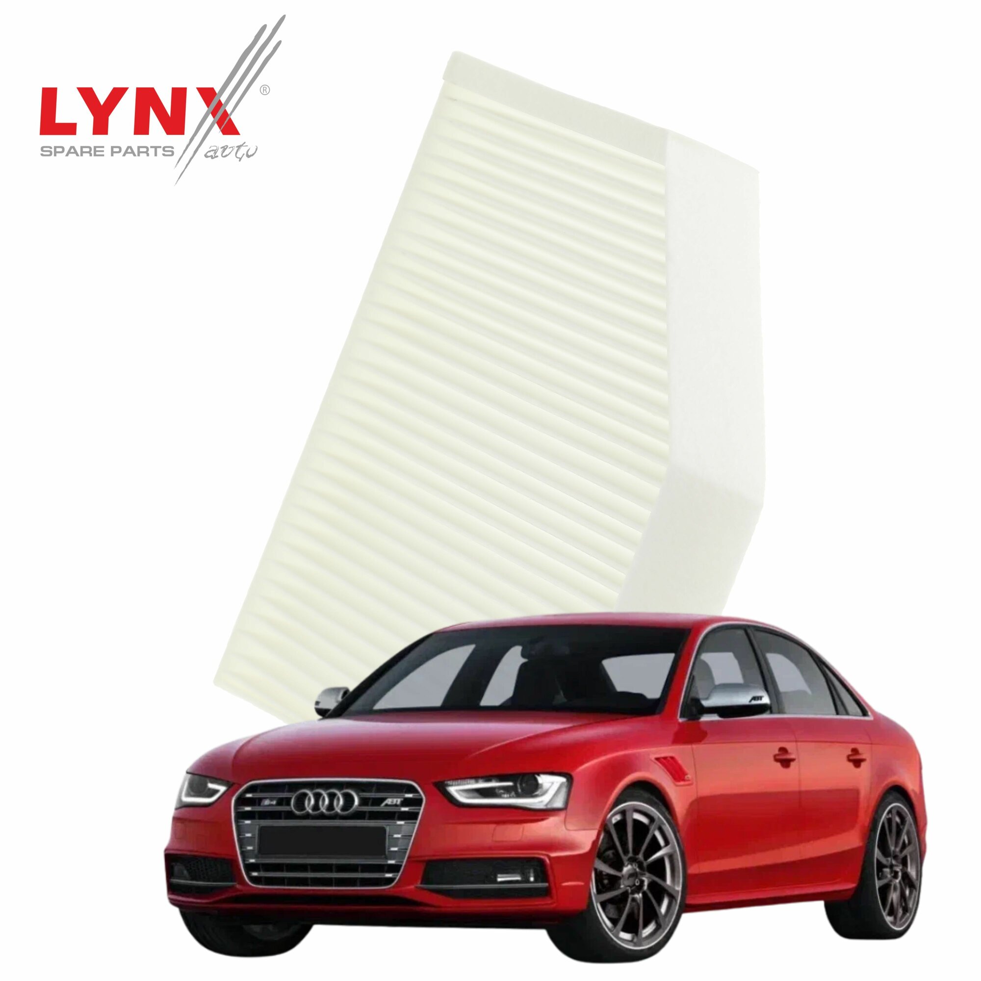Фильтр салонный Audi A4 (4) B8 / Ауди А4 2011 2012 2013 2014 2015 / 1шт LYNXauto