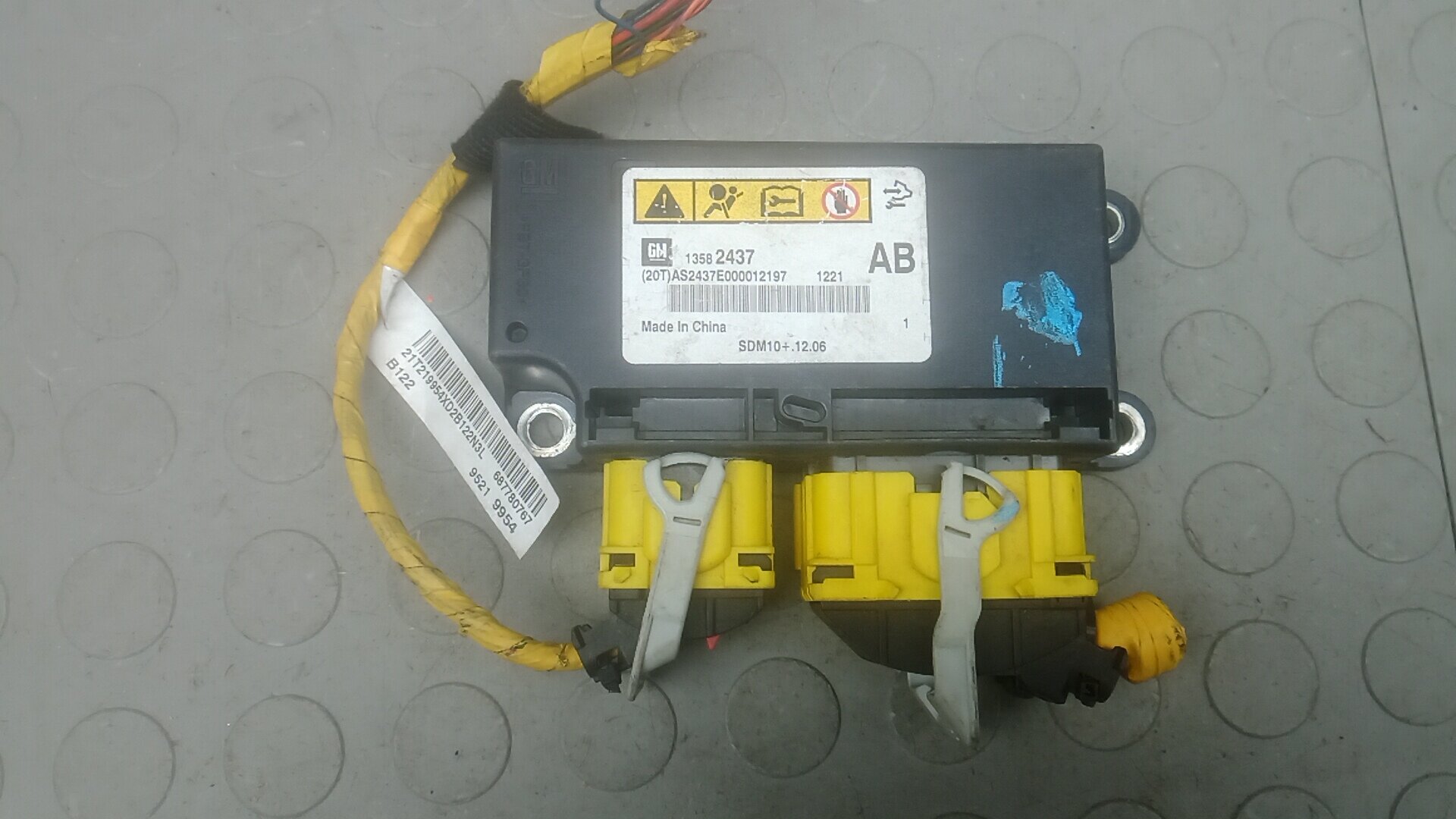 Блок управления airbag CHEVROLET CRUZE J300, Номер 13582437