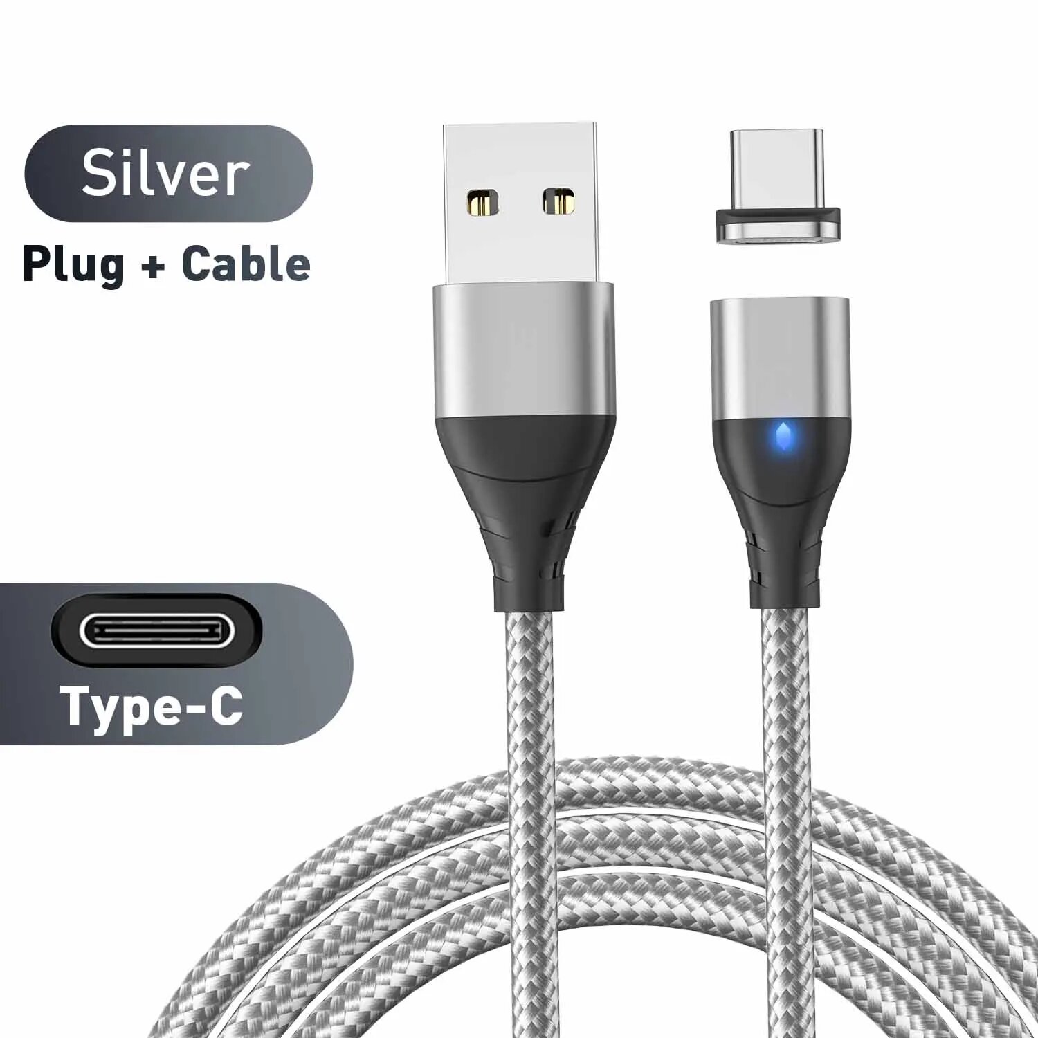 Магнитный кабель Micro USB Type C для быстрой зарядки для iPhone Samsung Xiaomi Realme Oneplus Huawei Магнитный провод для мобильного телефона Шнур для передачи данных