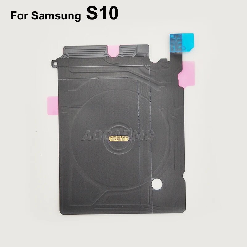 Зарядное устройство Aocarmo, Беспроводная зарядка, индукционная катушка, модуль NFC, гибкий кабель для Samsung Galaxy S10 Plus S10e S10 + G970 G973 G975 S10