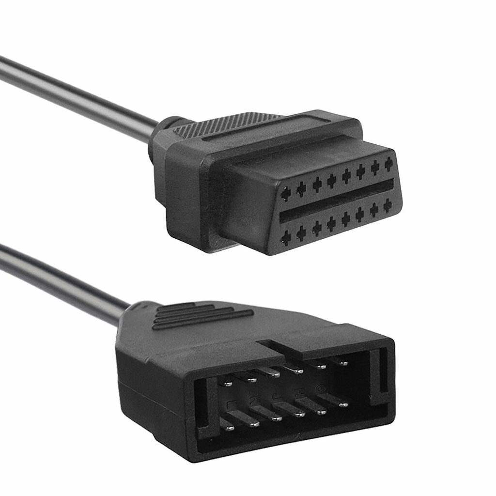 12-контактный кабель-адаптер к OBD1/OBD2 Простой разъем для диагностики автомобиля