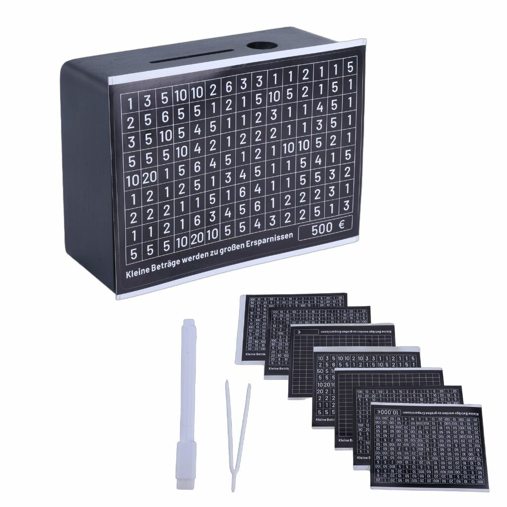 (1 комплект) Встроенная копилка-черный