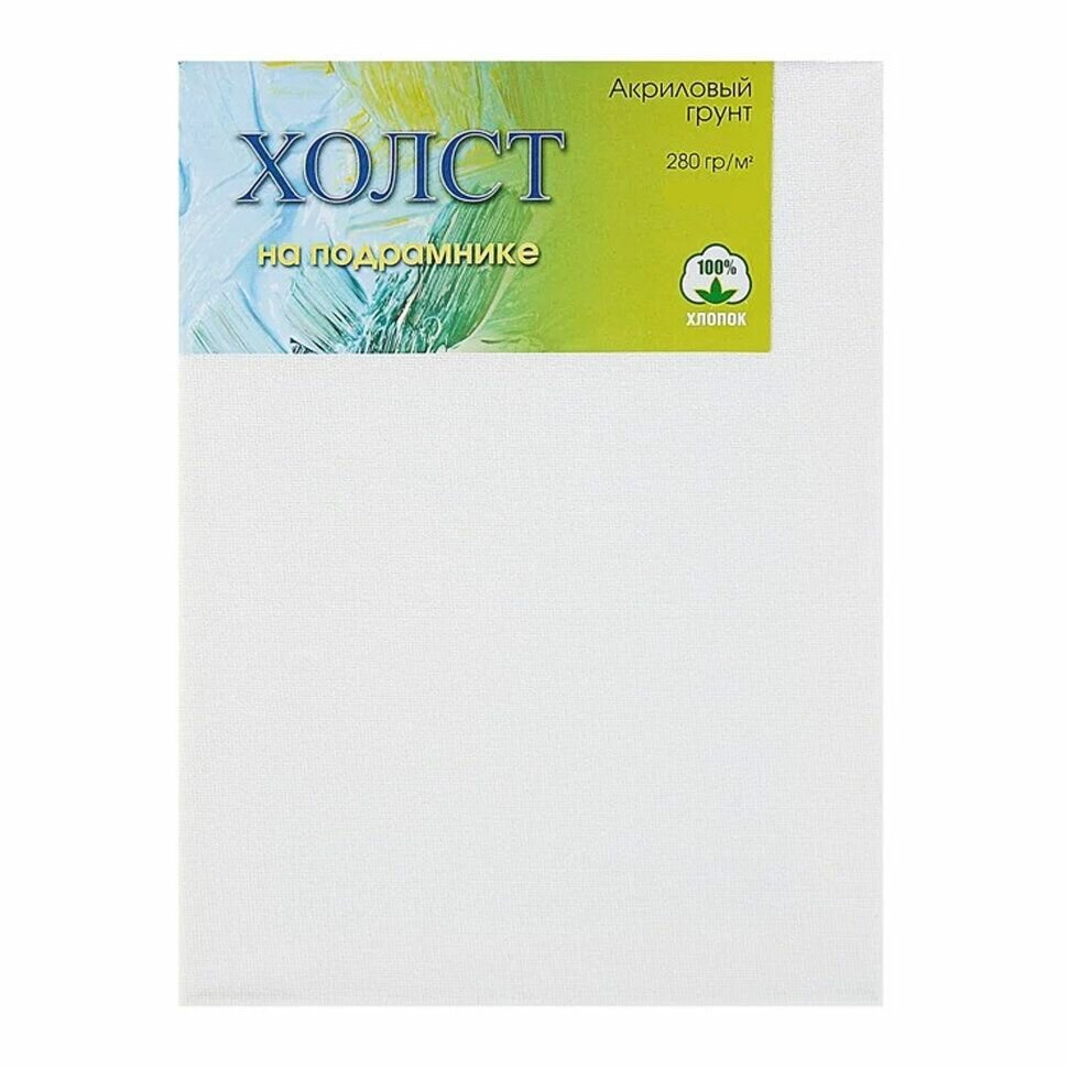 Холст на подрамнике Невская палитра 100% хлопок мелкое зерно 40х50 см (E5309-P-40х50)