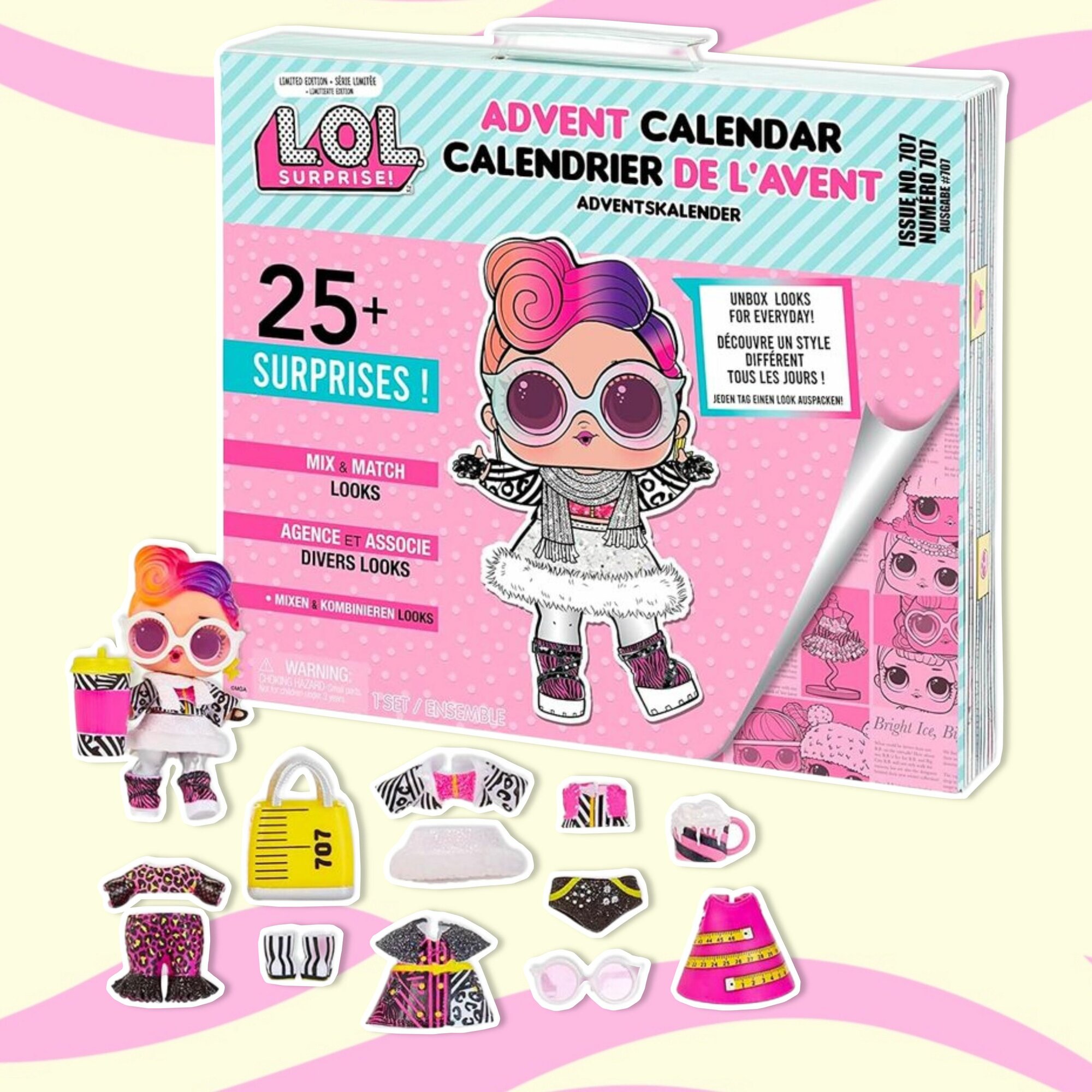 L.O.L Surprise! Advent calendar 2024. Игровой набор с куклой и аксессуарами