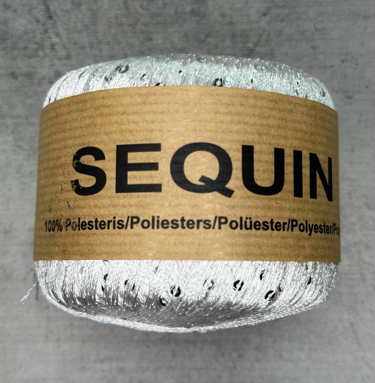 Пряжа для вязания с пайетками