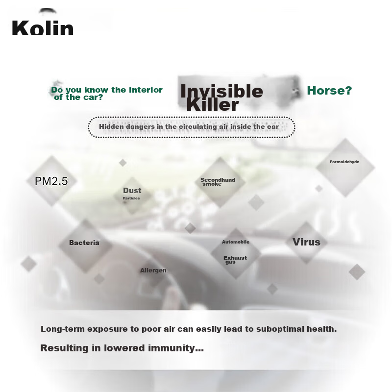 AOLIN Activated Carbon Car Air Conditioning Filter Element Cleaner for 2022-2024 BYD Yuan Plus Electric Vehicle