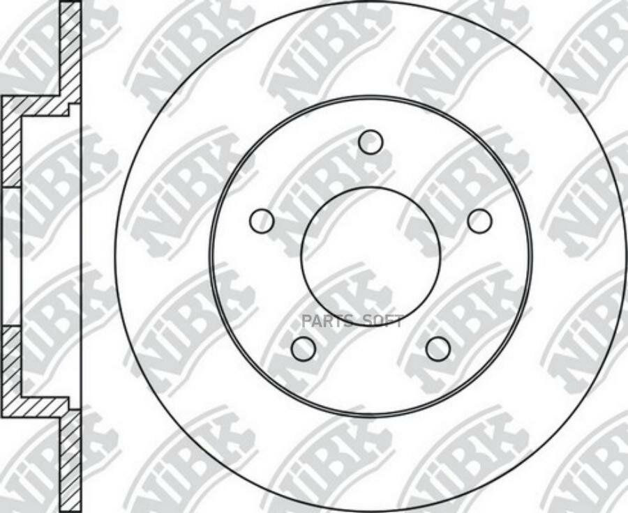 NIBK RN1369 Диск тормозной MAZDA 3 1.6 2004 - 2009 MAZDA 3 1.6 2003 - 2009 MAZDA 3 1.6 2009 - ()