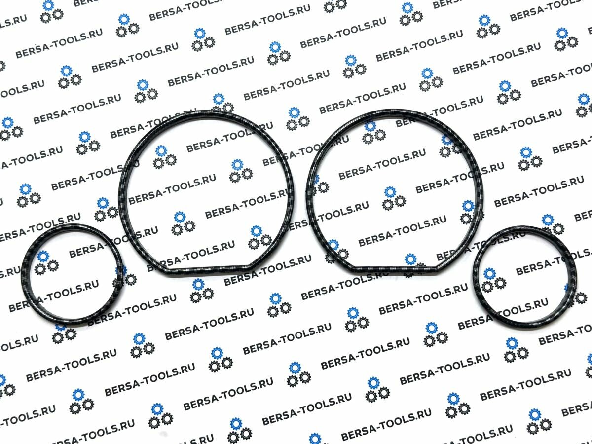 Кольца в приборную панель BMW E36 (карбон)