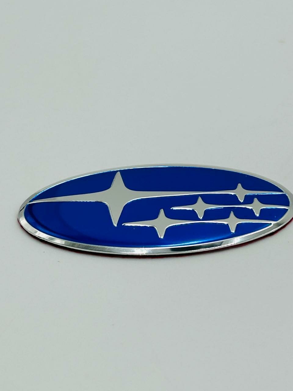 Эмблема Наклейка Subaru на руль 60x33 мм Синий