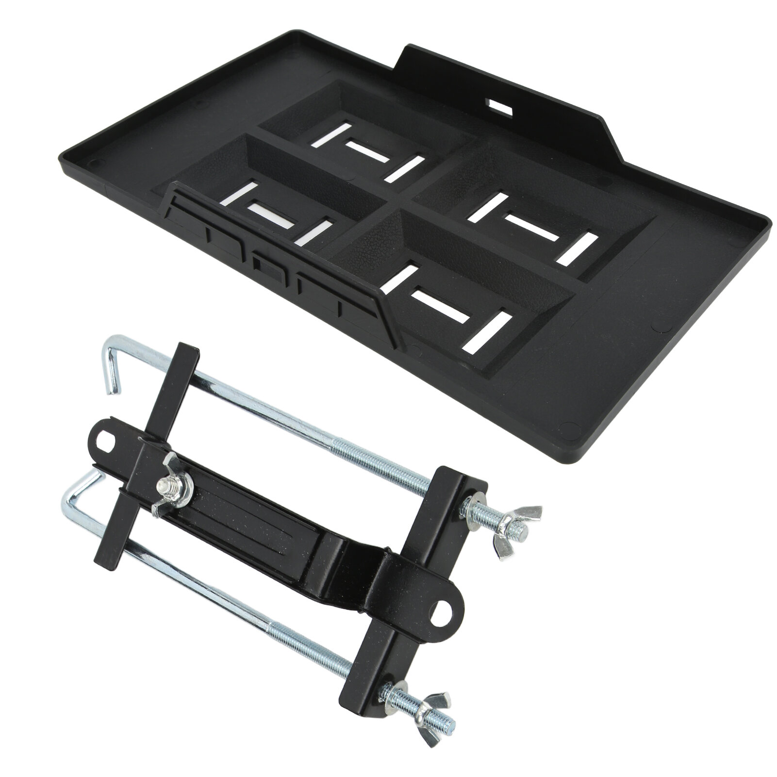 Набор кронштейнов для автомобильного аккумулятора с утопленными слотами, сильная нагрузка для аккумуляторов серии 27, 30, 31 (34 лотка, 23 кронштейна)