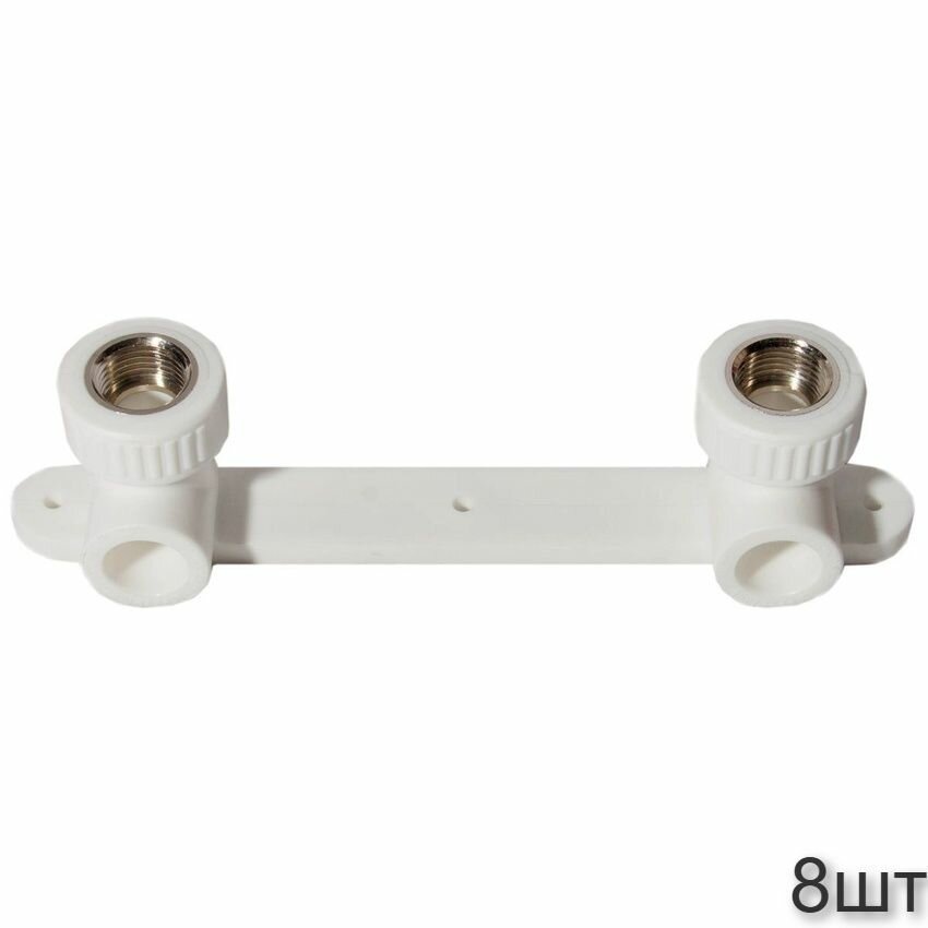 Планка с водорозетками PPR ф20х1/2" ВР TIM Tpp3020.0.02002s 8шт