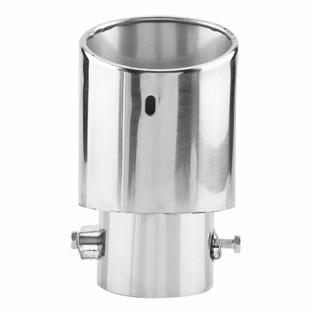 Car Exhaust Pipe, Smooth Surface Stainless Steel Long Durability Muffler Pipe Antirust for 5.3-3.8cm Tube