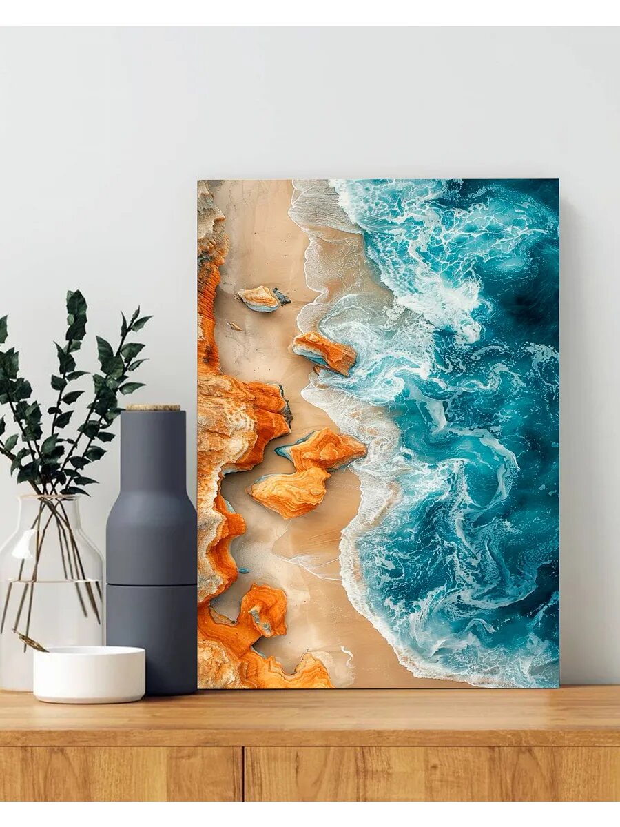 Картина на стену интерьерная Море Скалы