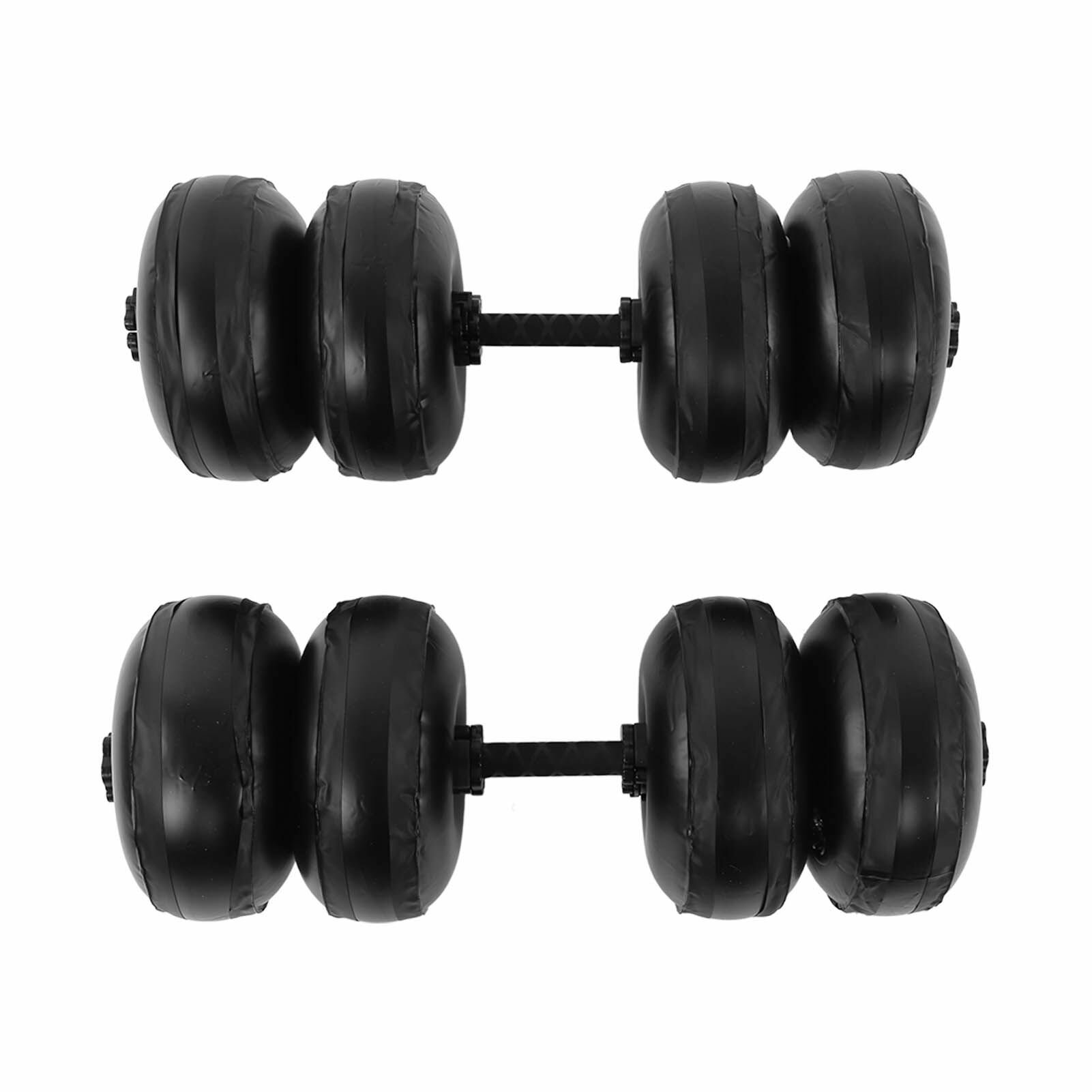 30кг регулируемые наполненные водой гантели для тренировки мышц рук в домашней фитнесе, черные, доставка в подарочной сумке