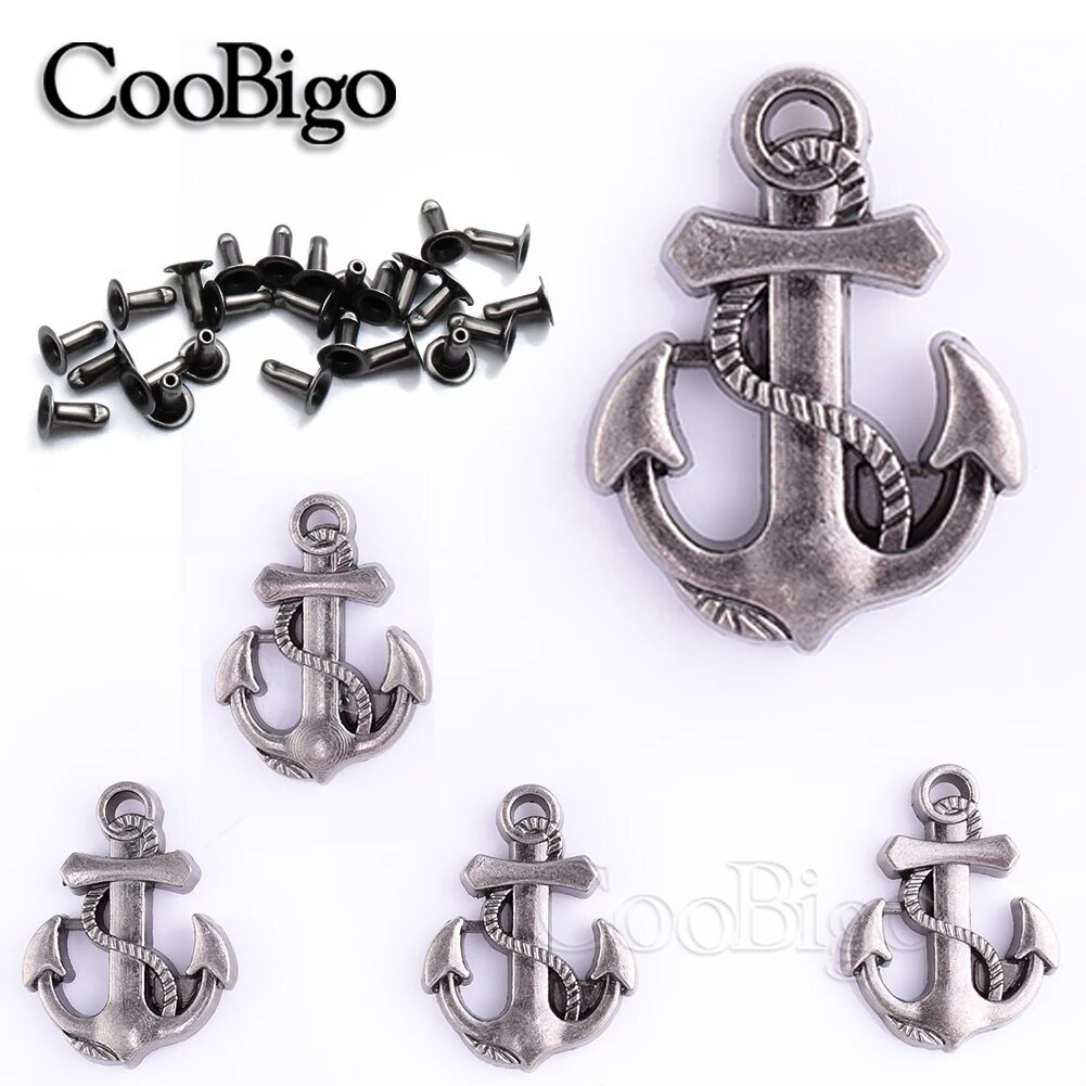 CooBigo Ретро якорные заклепки оловянные, 1 set