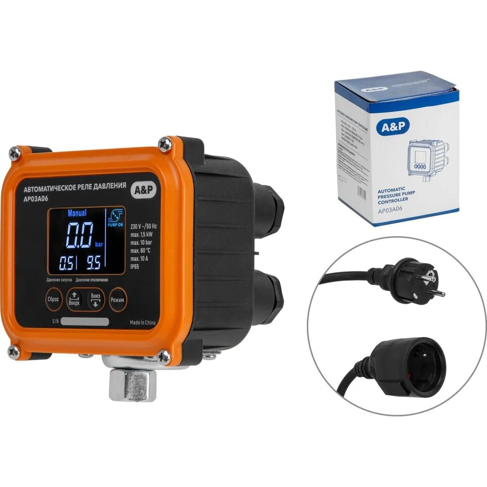 A&P "Автоматическое реле давления для насоса 1/4 вн. " AP03A06
