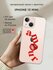 Чехол на Apple iPhone 13 mini / Айфон 13 мини с принтом "Amour lips - 14 февраля...