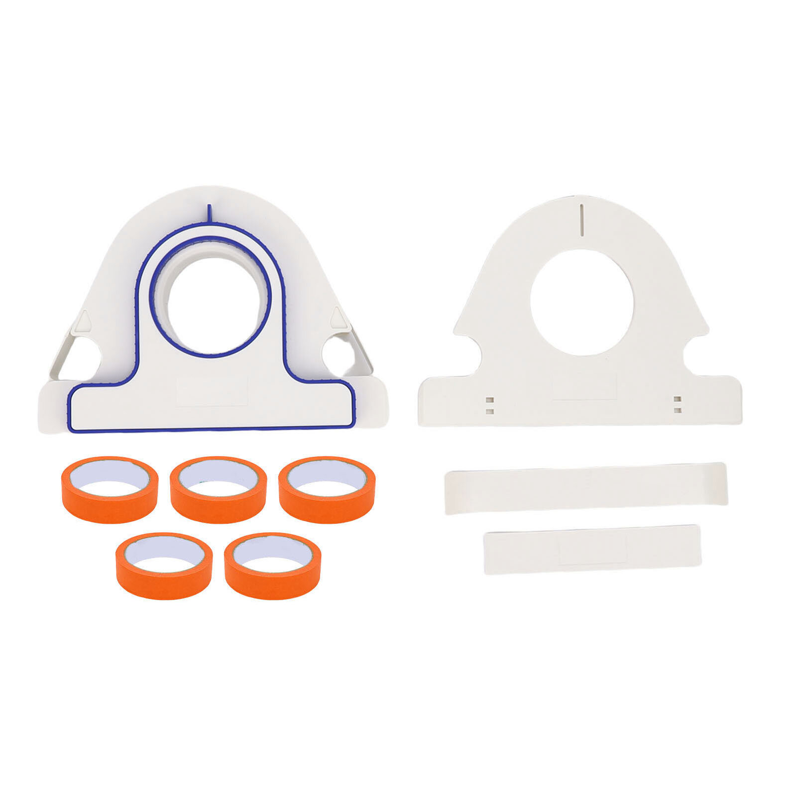 Аппликатор для малярной ленты с 5 рулонами оранжевой ленты, портативный