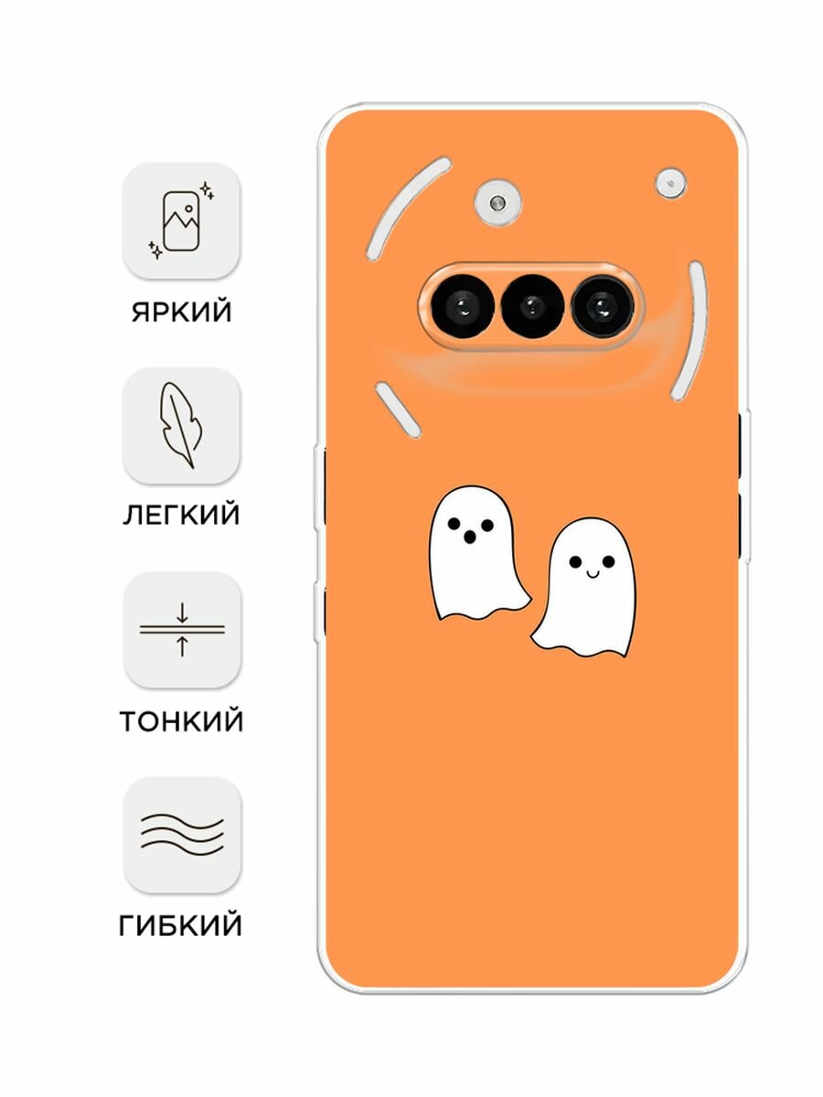 Чехол на Nothing Phone 3a / Нотинг Фон 3а с принтом Cute ghosts — фото 1
