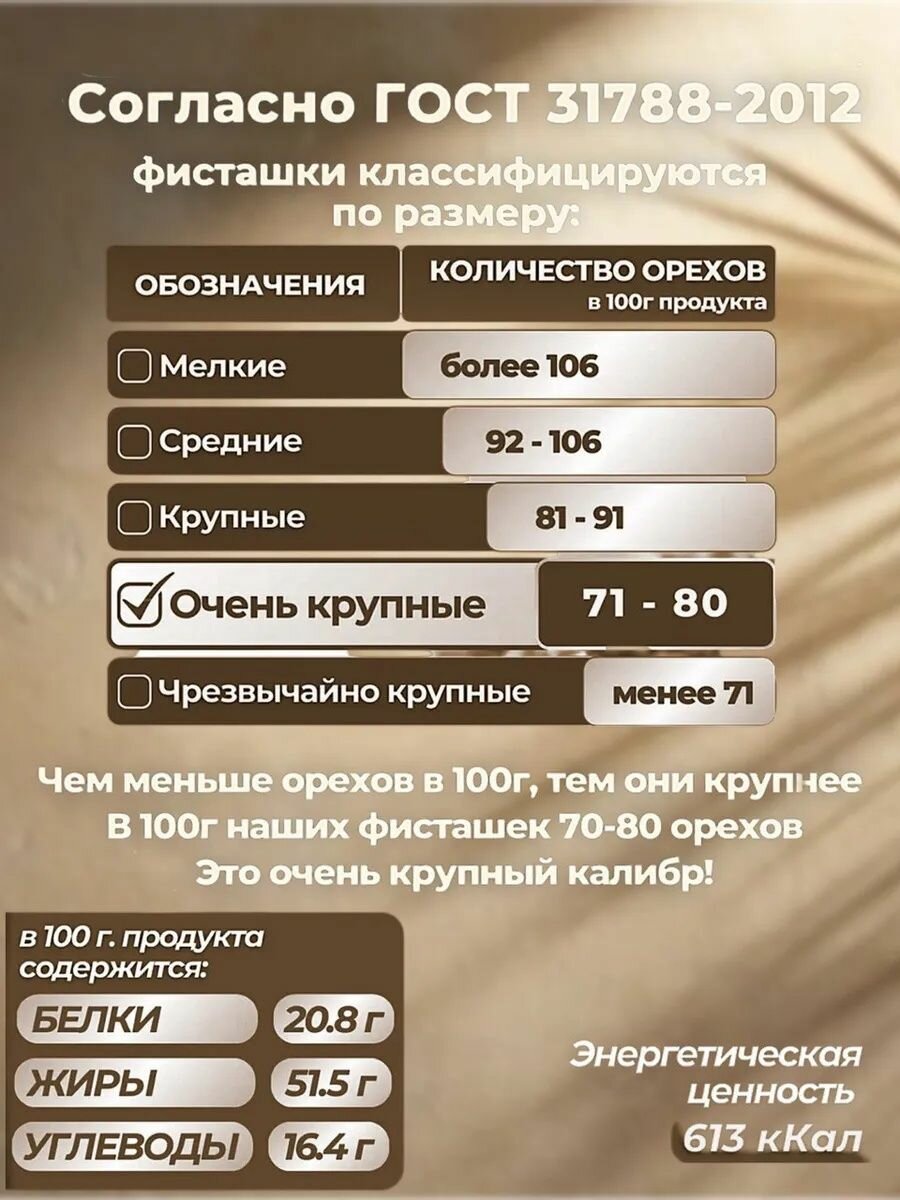 Фисташки США премиум 500 гр — фото 1