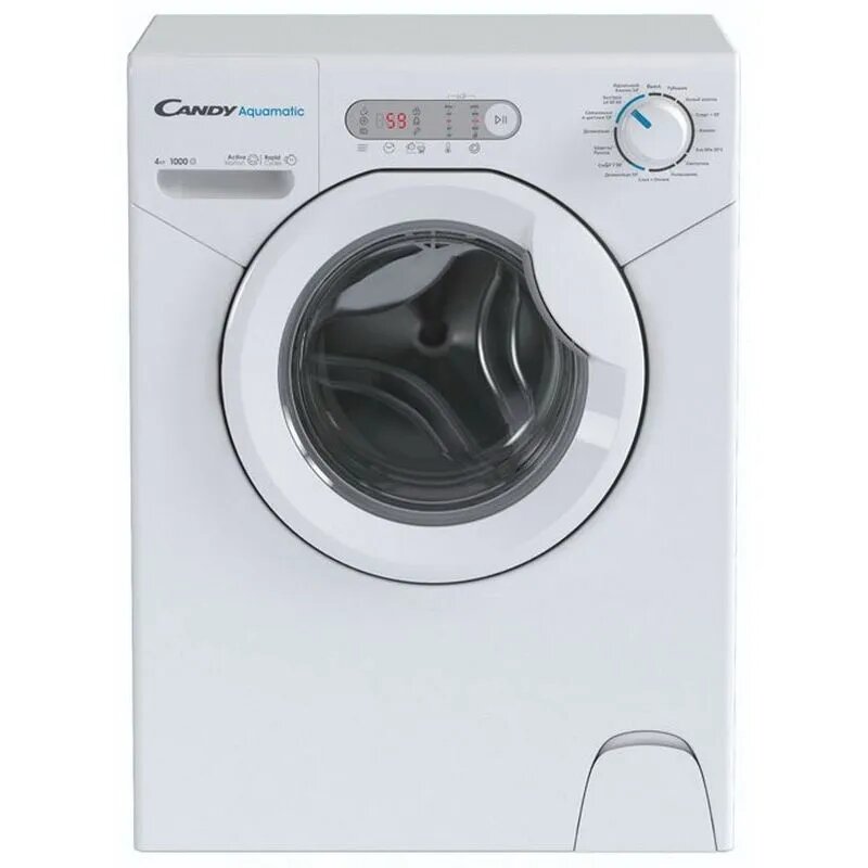 Стиральная машина CANDY AQUE 1043D-07, 4 кг, фронтальная, белого цвета