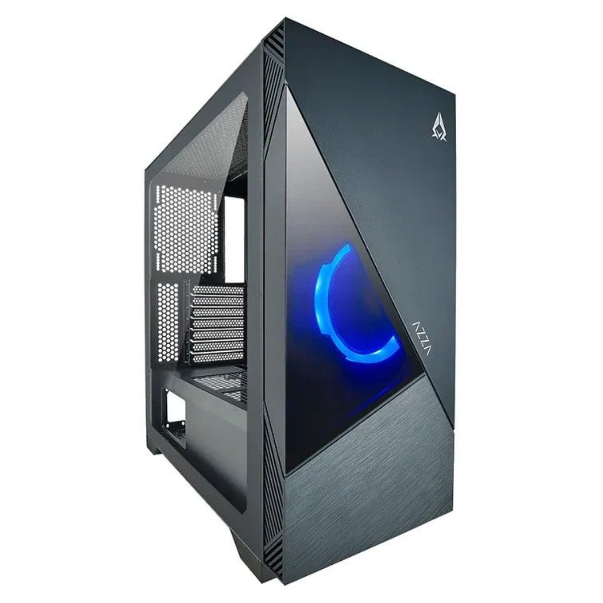Корпус для компьютера Azza Eclipse ATX без БП CSAZ-440 ECLIPSE, черный