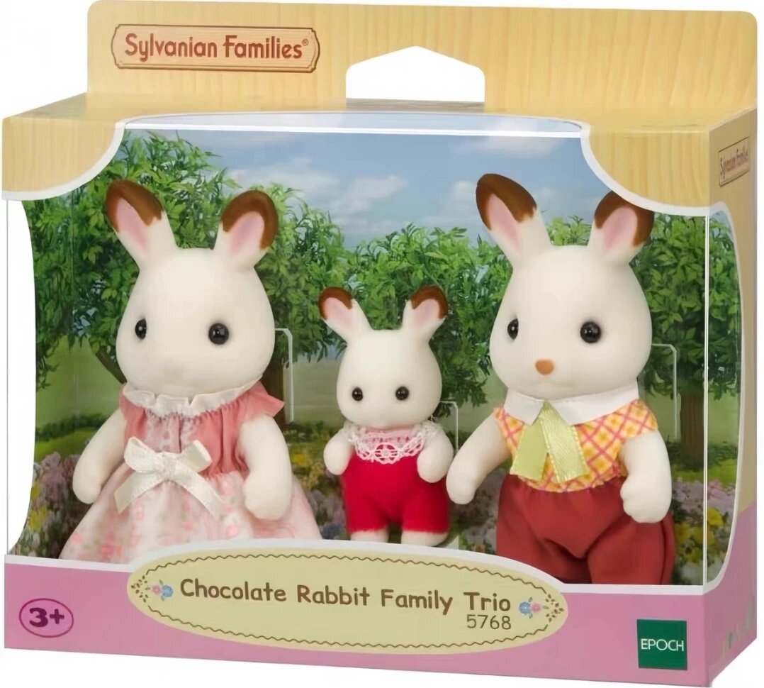 Sylvanian Families Шоколадный кролик, семейный набор, Type C