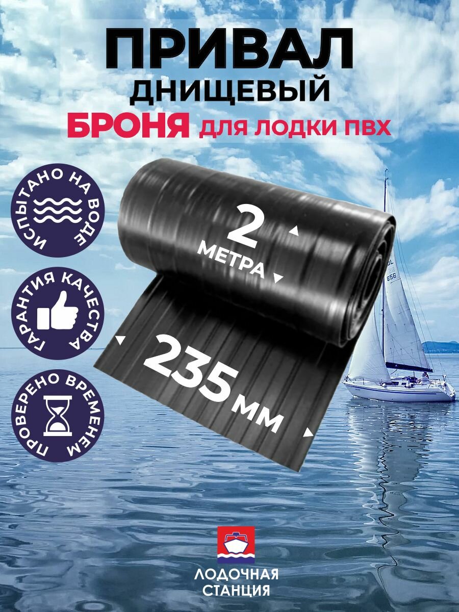 Привал лодочный днищевый, защита, броня для лодки ПВХ