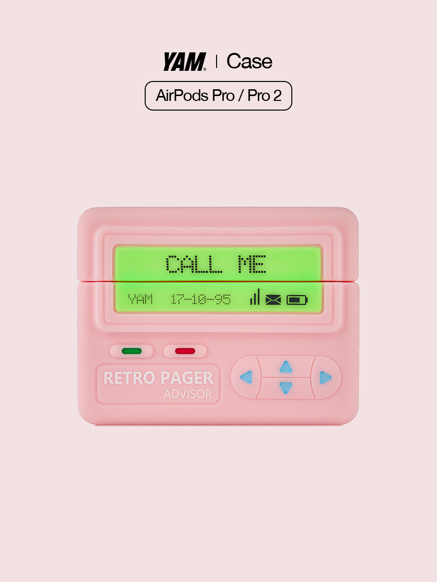 Чехол Yamcase, для AirPods Pro/ Pro 2 с карабином, силикон, розовый