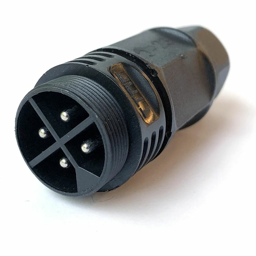 Водостойкий 4-полюсный промышленный разъём TTAF Elektronik вилка 250V 20A IP68 WPM-0400M20