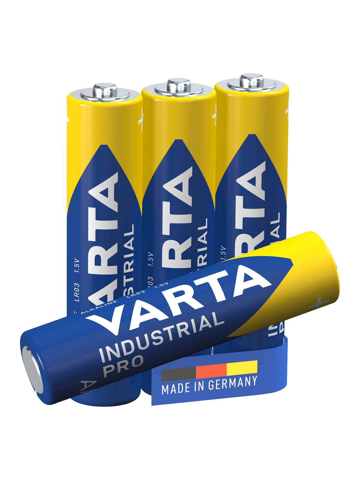 Батарейки AAA VARTA Industrial Pro LR03 мизинчиковые 4 шт в плёнке