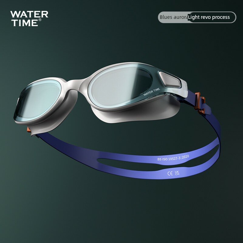 WATERTIME Высококачественные противотуманные плавательные очки, цвет Синий Аурора, 600 диоптрий, унисекс для плавания
