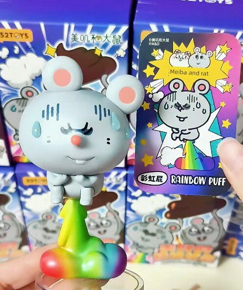 Оригинальная коллекционная фигурка 52TOYS Meiji и Big Rat из серии Good Mood в слепой коробке, модная
