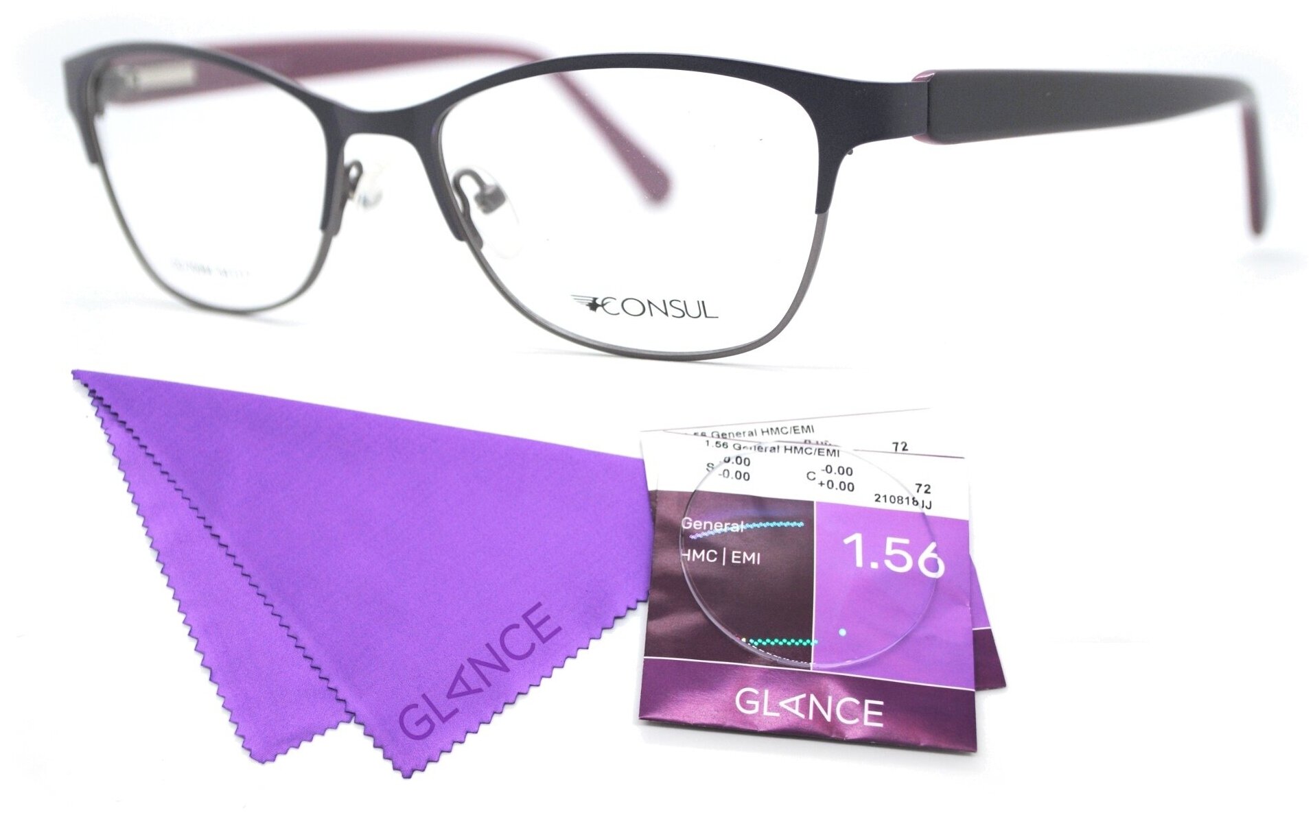 Очки CONSUL с линзами GLANCE +5.00 РЦ 62-64 мод. 70084 Цвет 3