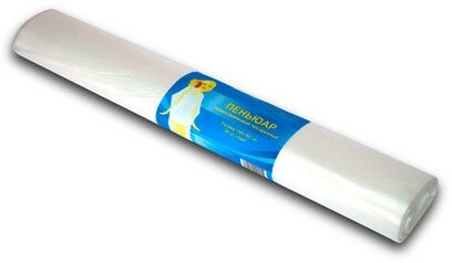 White line, Пеньюар полиэтиленовый прозрачный, (100х140 см), 50 шт.