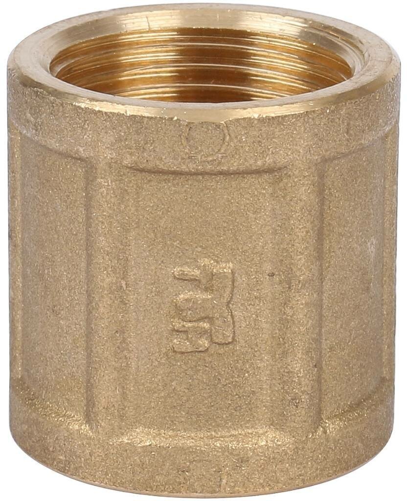 Муфта резьбовая ВР 3/4" x 3/4" латунь TIEMME
