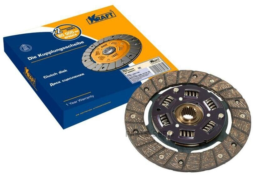 KRAFT KT098557 Диск сцепления KRAFT ВАЗ 2108-2115